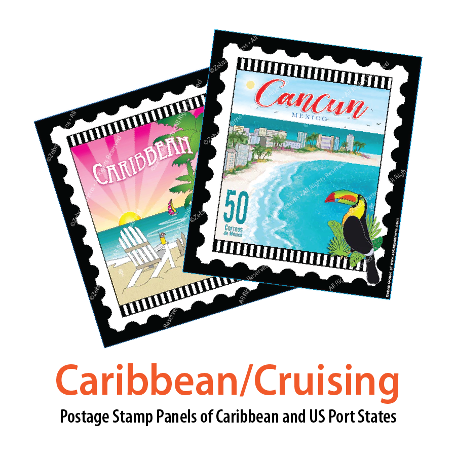 Caribbean Cruisin' – Zebra Patterns