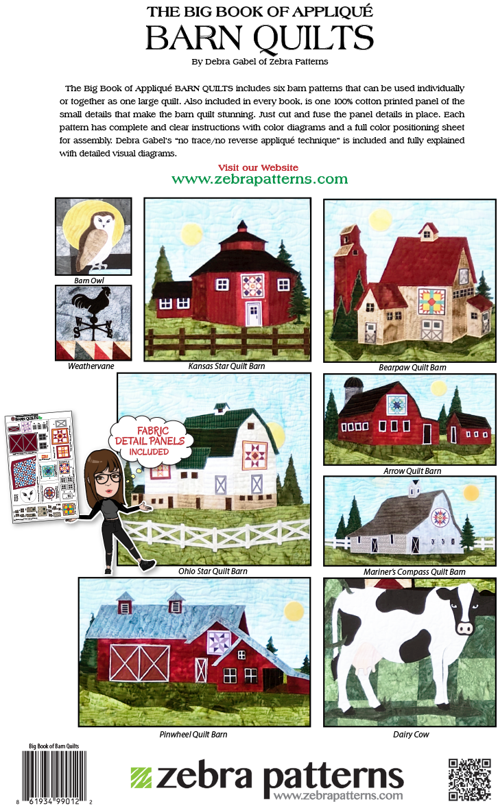 The Big Book of Applique Barns – Zebra Patterns